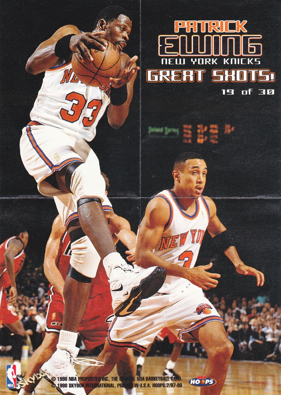 1997-98 Skybox Hoops GREAT SHOTS Mini Posters SET (30) Kobe-Iverson ...