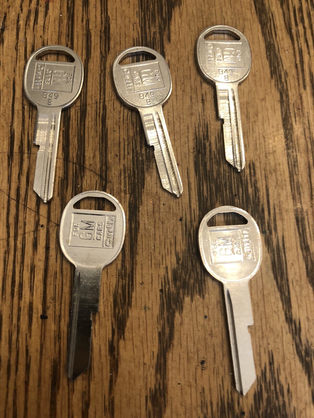 5 Classic Gm B49 B key blanks lot Locksmith Spare Key Locksport ...