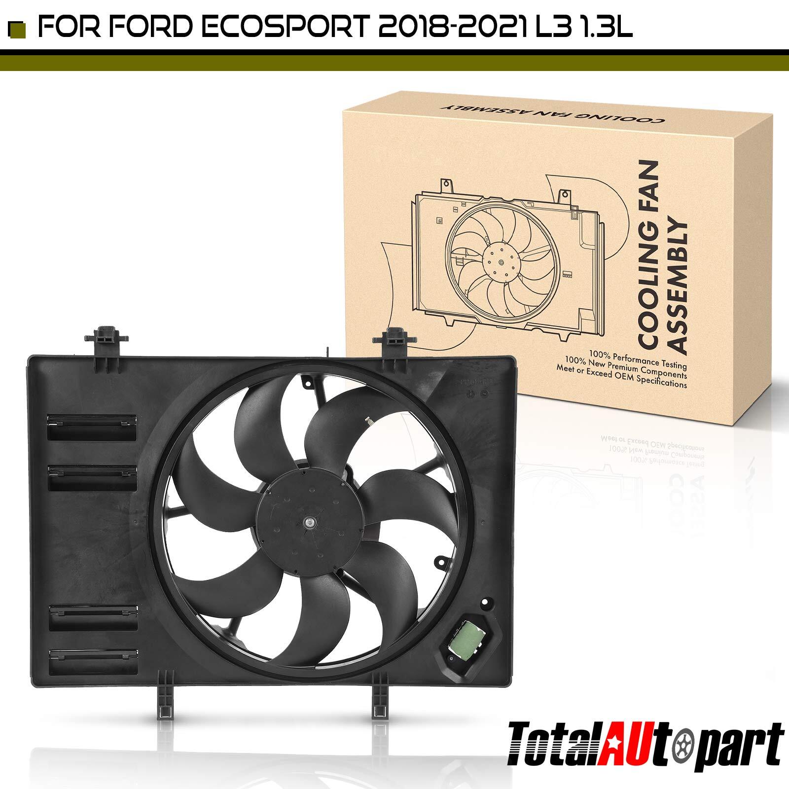 Radiator & Condenser Cooling Fan Assembly w/ Shroud for Ford EcoSport ...