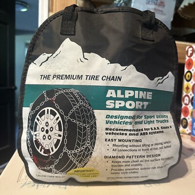 Alpine Sport Quick Fit Diamond Pattern Tire Snow Chains, Stock #1547-s ...