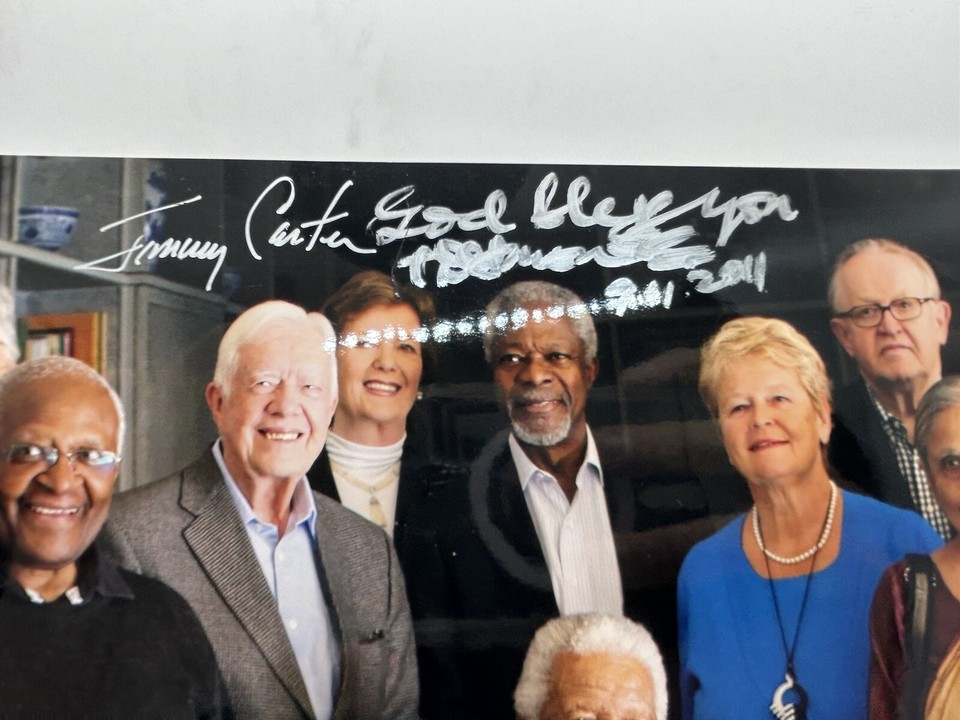 Jimmy Carter & Desmond Tutu Signed 8x10 Photo Very Rare Full Signatures ...