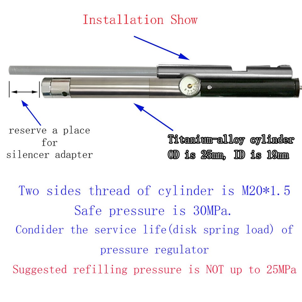 12g CO2 to PCP Adjustable Conversion KIT HPA for Crosman 1377 1322 ...