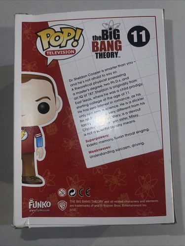 Funko Pop! Vinyl: The Big Bang Theory - Sheldon Cooper #11 for sale ...