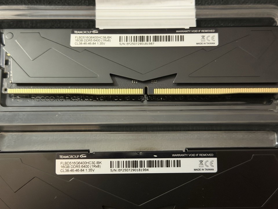 Team Group T-Force Vulcan DDR5 Desktop 32GB 2x16GB 6400MHz PC5-51200 ...