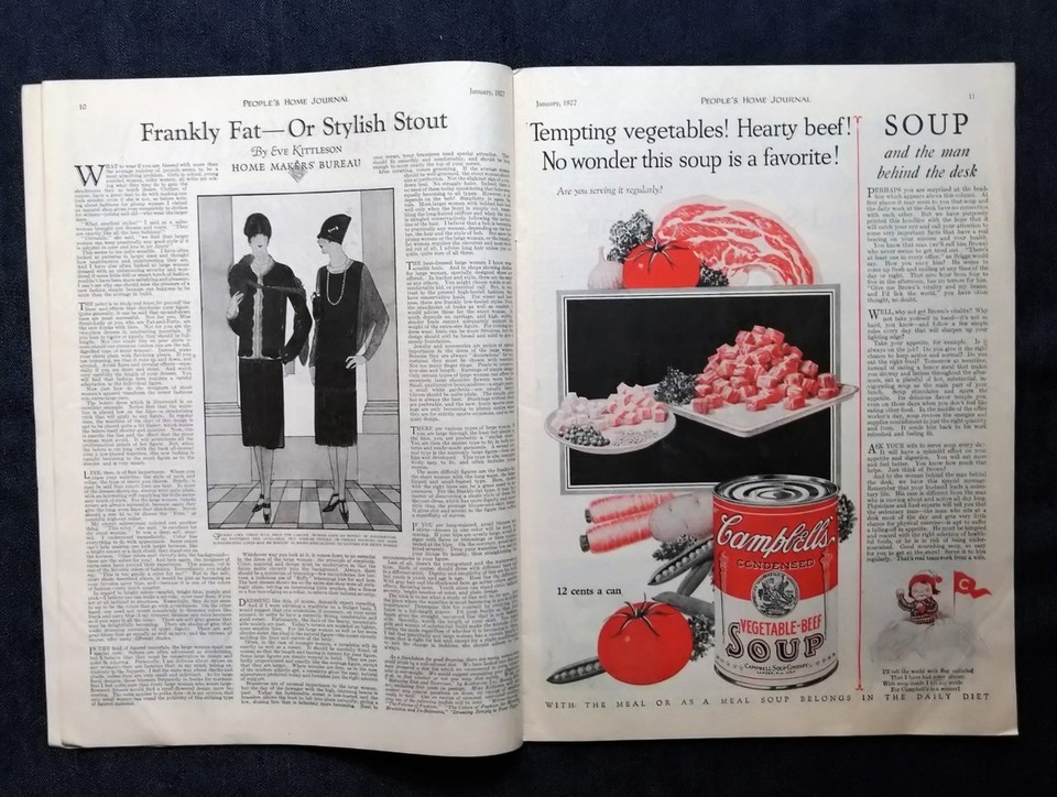 People's Home Journal 1927 Antique US Women's Mag Snowball Fight Cover ...