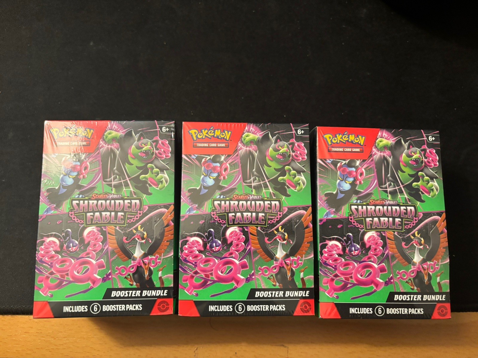 x3 SEALED Pokémon Shrouded Fable Booster Bundles (6 Packs Per Bundle ...