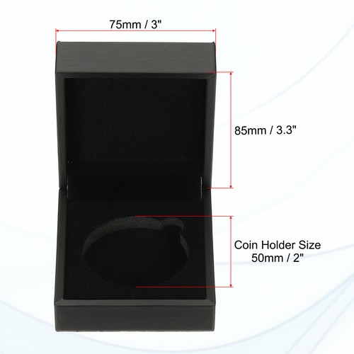 Coin Display Box, Coin Presentation Display Box Square Fit 50mm Coin ...