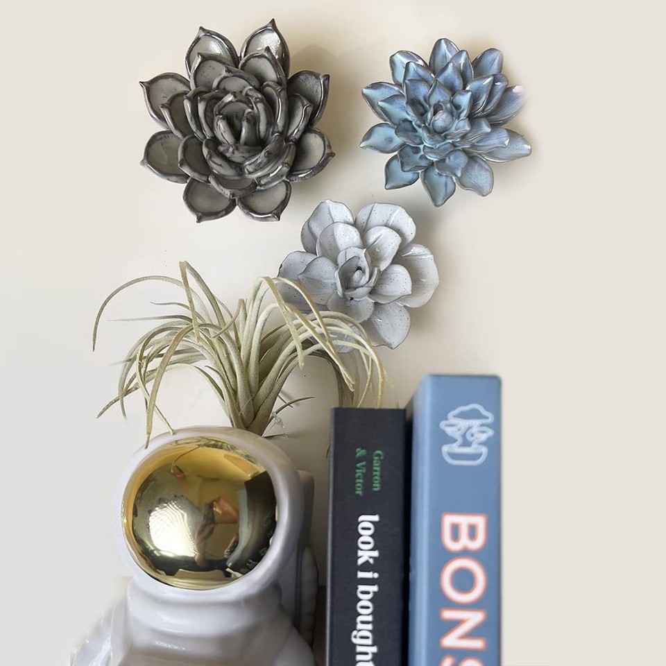 CHIVE ‘Coral’ Artificial Ceramic Plant - Handmade Decorative Flower ...