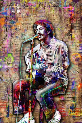 JIM CROCE 12x18in Poster, Jim Croce Tribute Pop Art Print Free Shipping ...