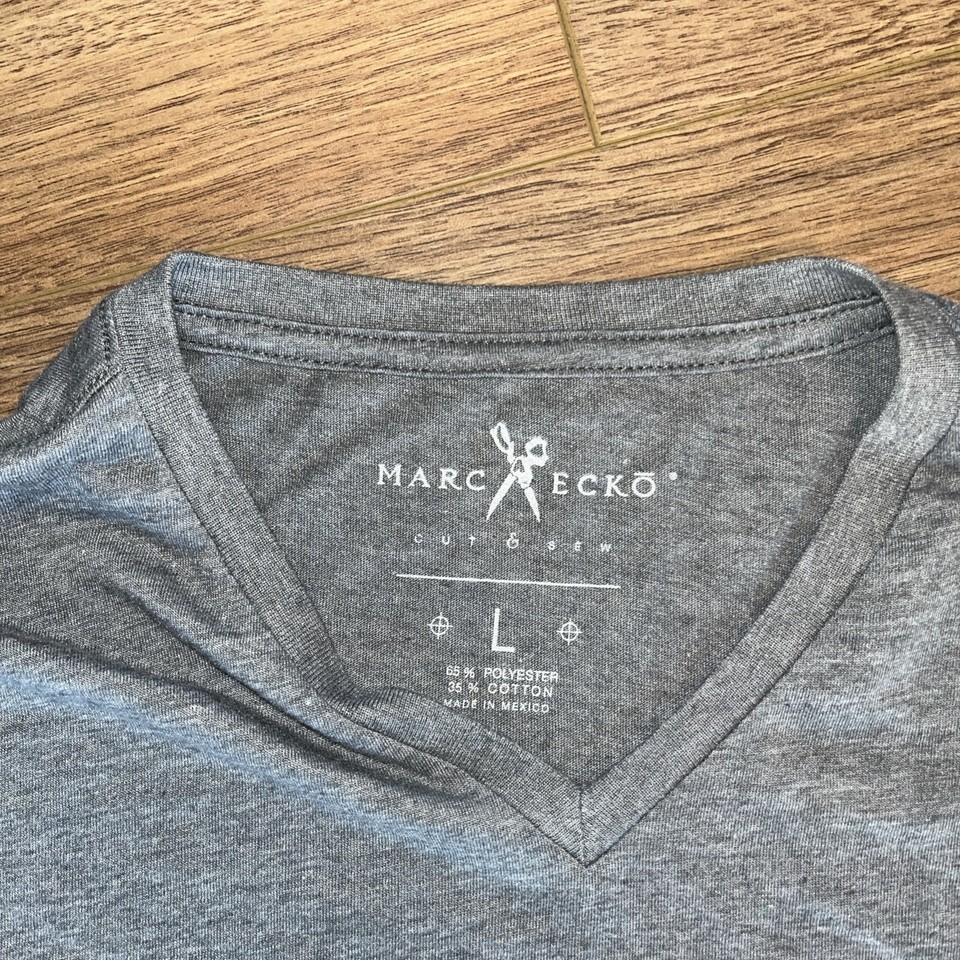 Men’s Marc Ecko Cut & Sew Shirt Grey Size Large | eBay