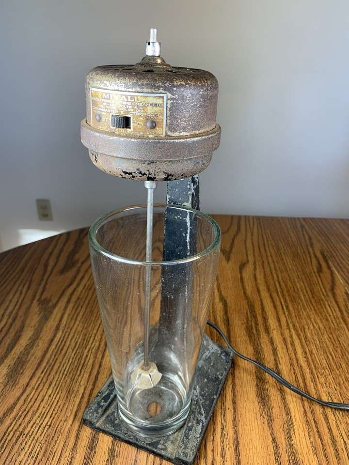Vintage MIXALL Chronmaster Malt Mixer Milk Shake Drinks Whipped Cream ...