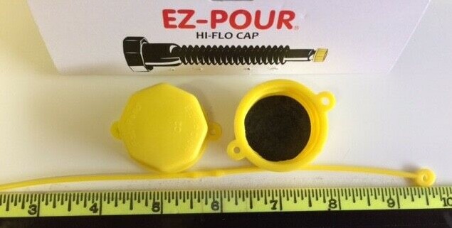 EZ POUR SPOUT CAPS HI-FLO (2) AND ONE TETHER STRAP/C2 | eBay