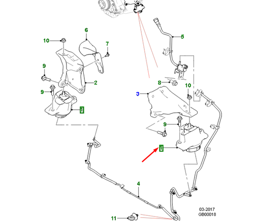 JAGUAR F-PACE X761 Side Engine Mount T4A1057 NEW GENUINE | eBay