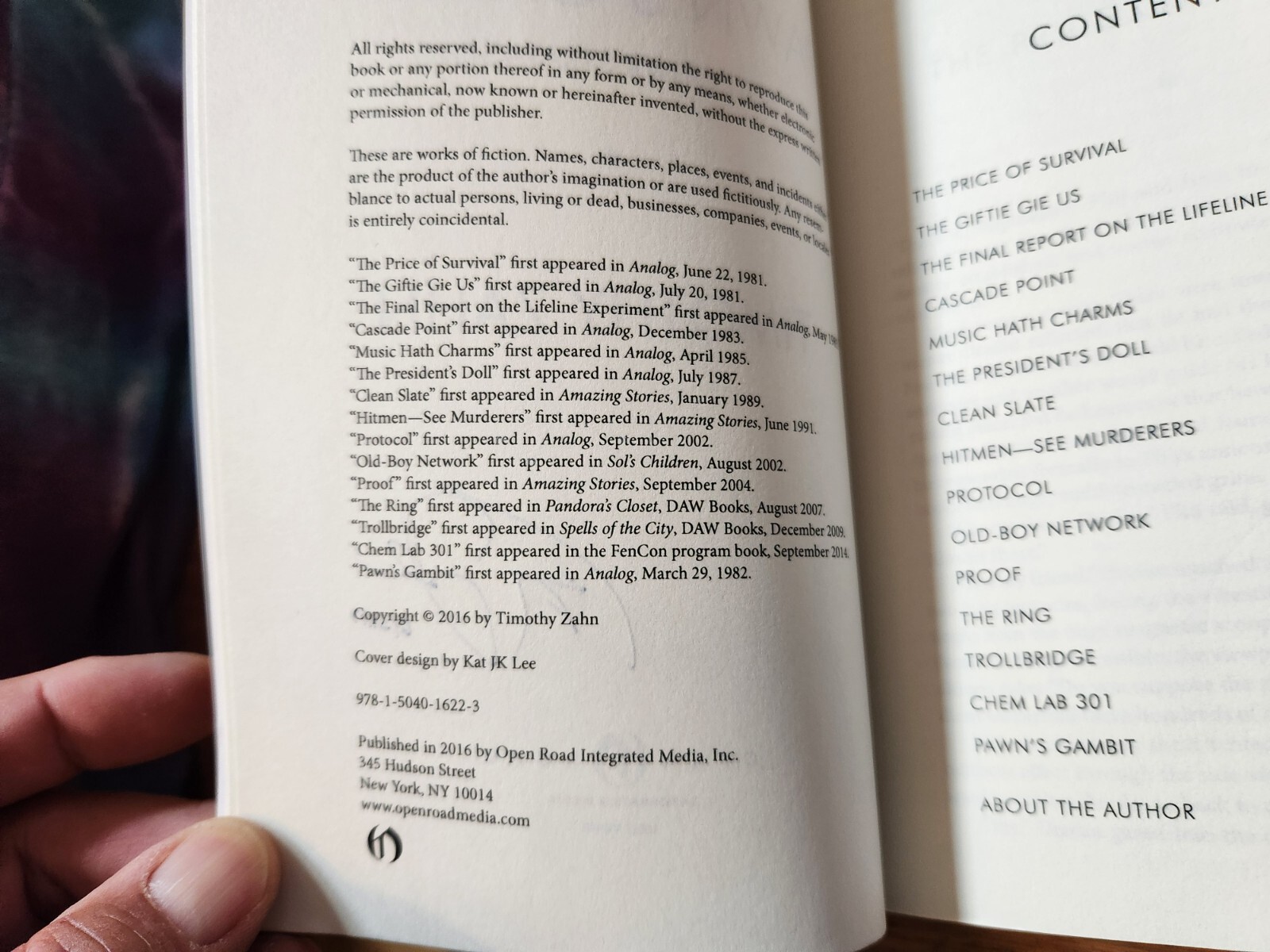 Timothy Zahn SIGNED Pawn's Gambit and Other Stratagems 2016 First ...