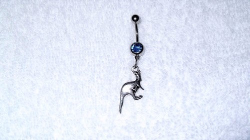 Cute Kangaroo Zoo Australia Charm Belly Button Navel Ring Body Jewelry ...