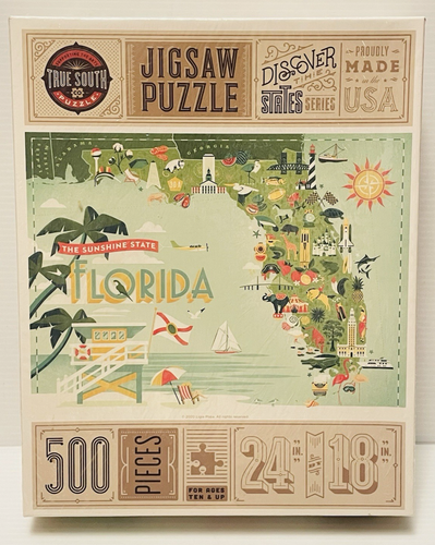 True South Puzzles Florida Jigsaw Puzzle 500 Pc 24" x 18" NEW 2020 ...