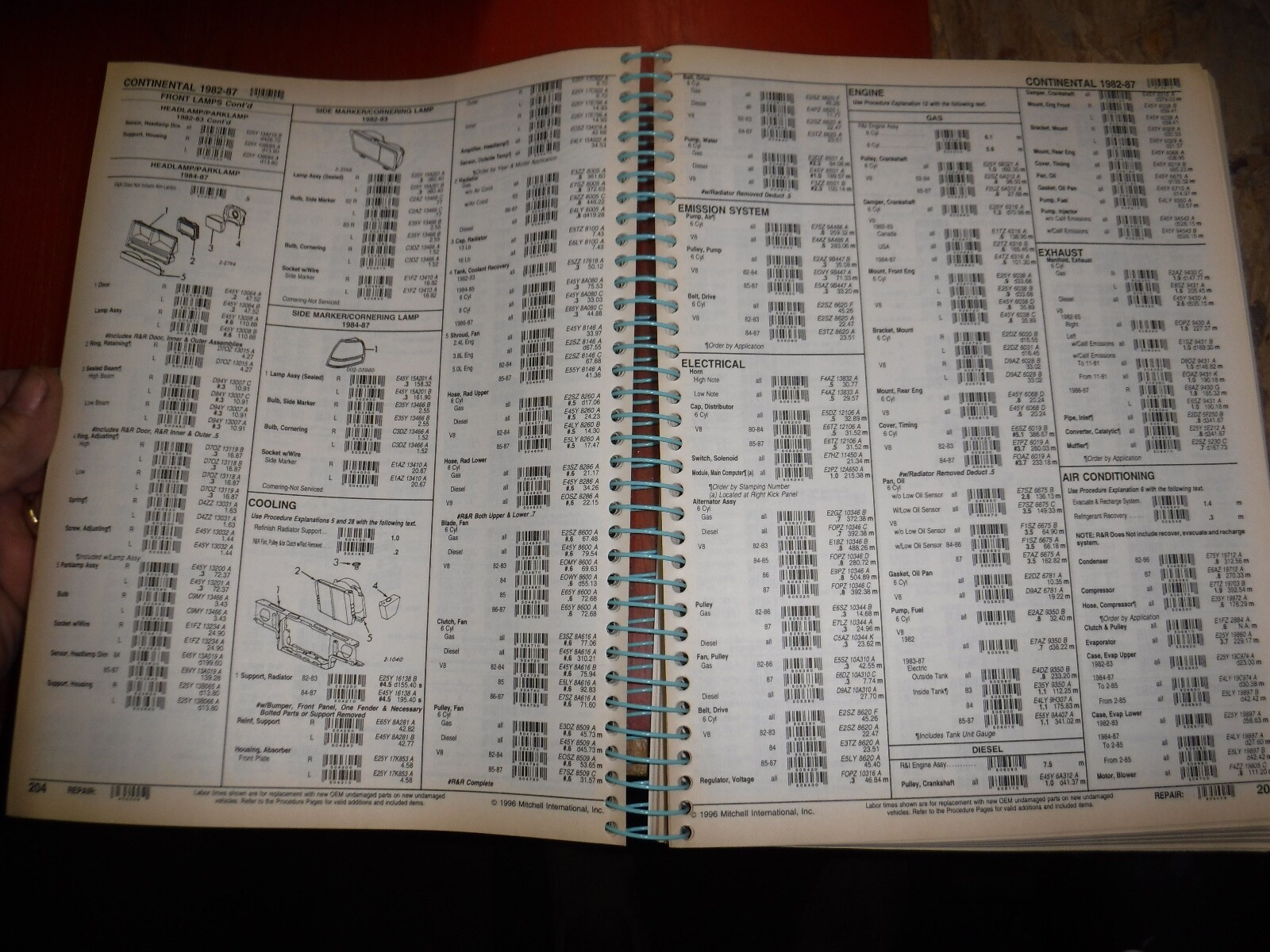 1978-88 MITCHELL COLLISION ESTIMATING GUIDE FORD LINCOLN MERCURY OLDER ...