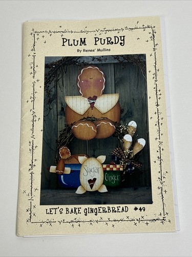 Plum Purdy Let's Bake Gingerbread No 49 Painting Pattern Packet | eBay