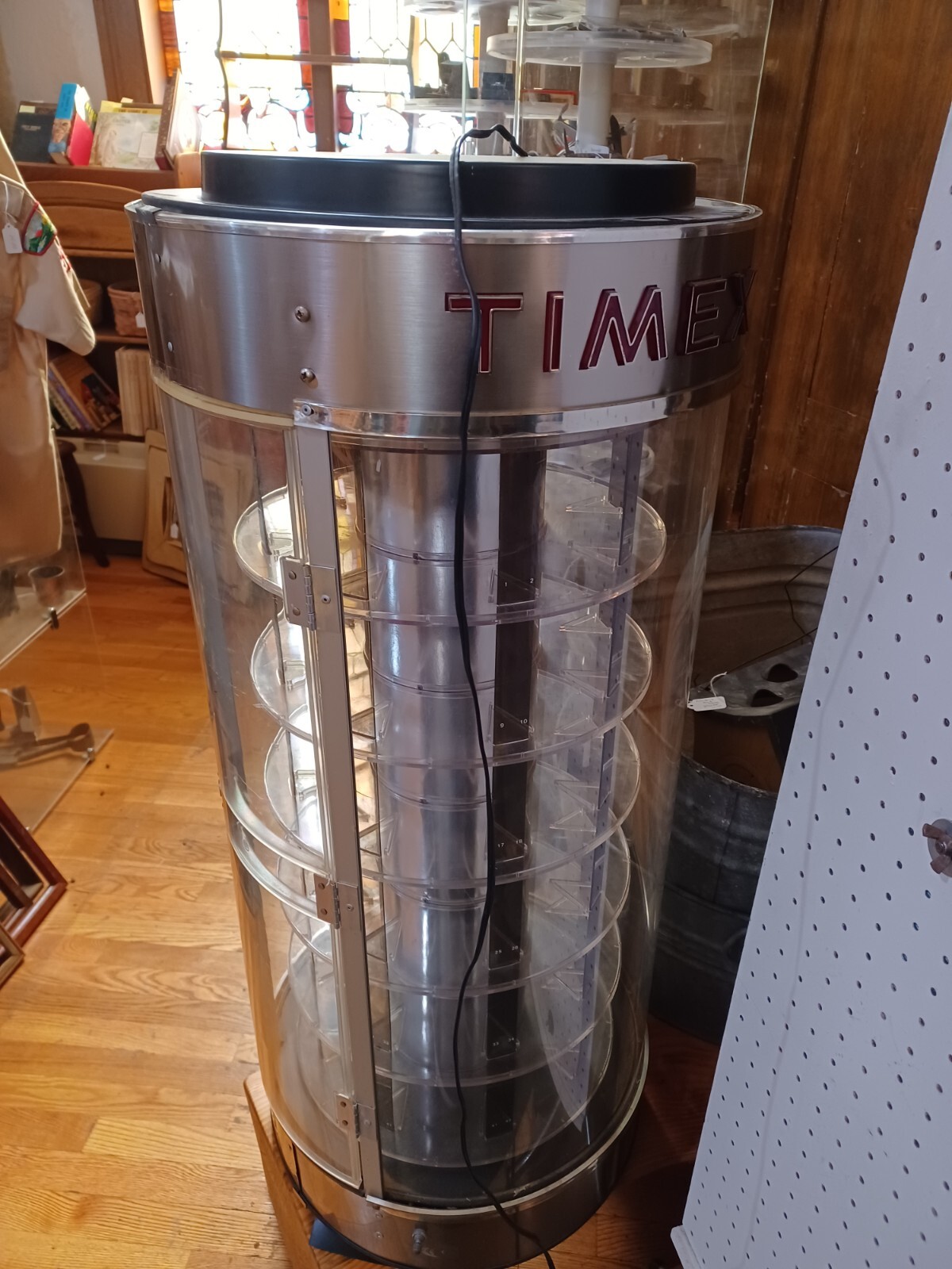 1980s Timex Watch Counter Top Rotating Spinning Store Display Case 6 ...