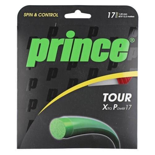 New Prince Tour Xtra Power 1.25mm/17 Tennis Strings 12M Set RED Made in ...