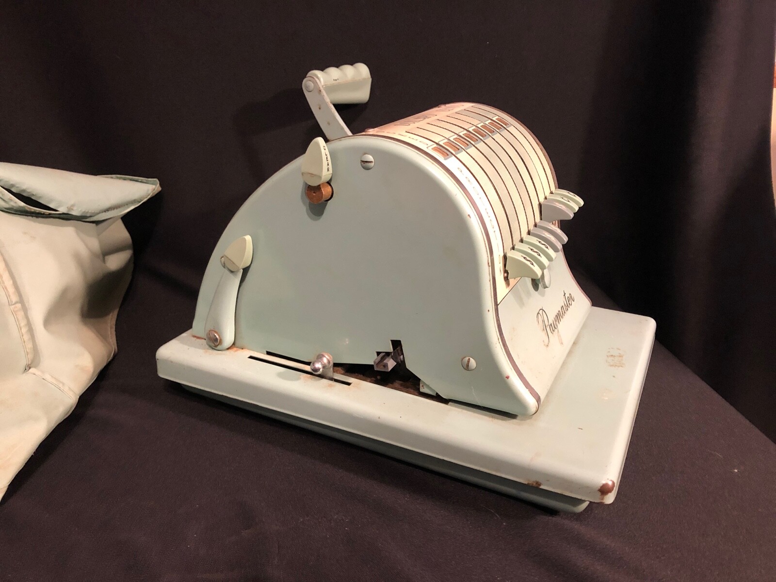 Vintage Paymaster Series X-2000 Check Writer W Dust Cover Works! | eBay