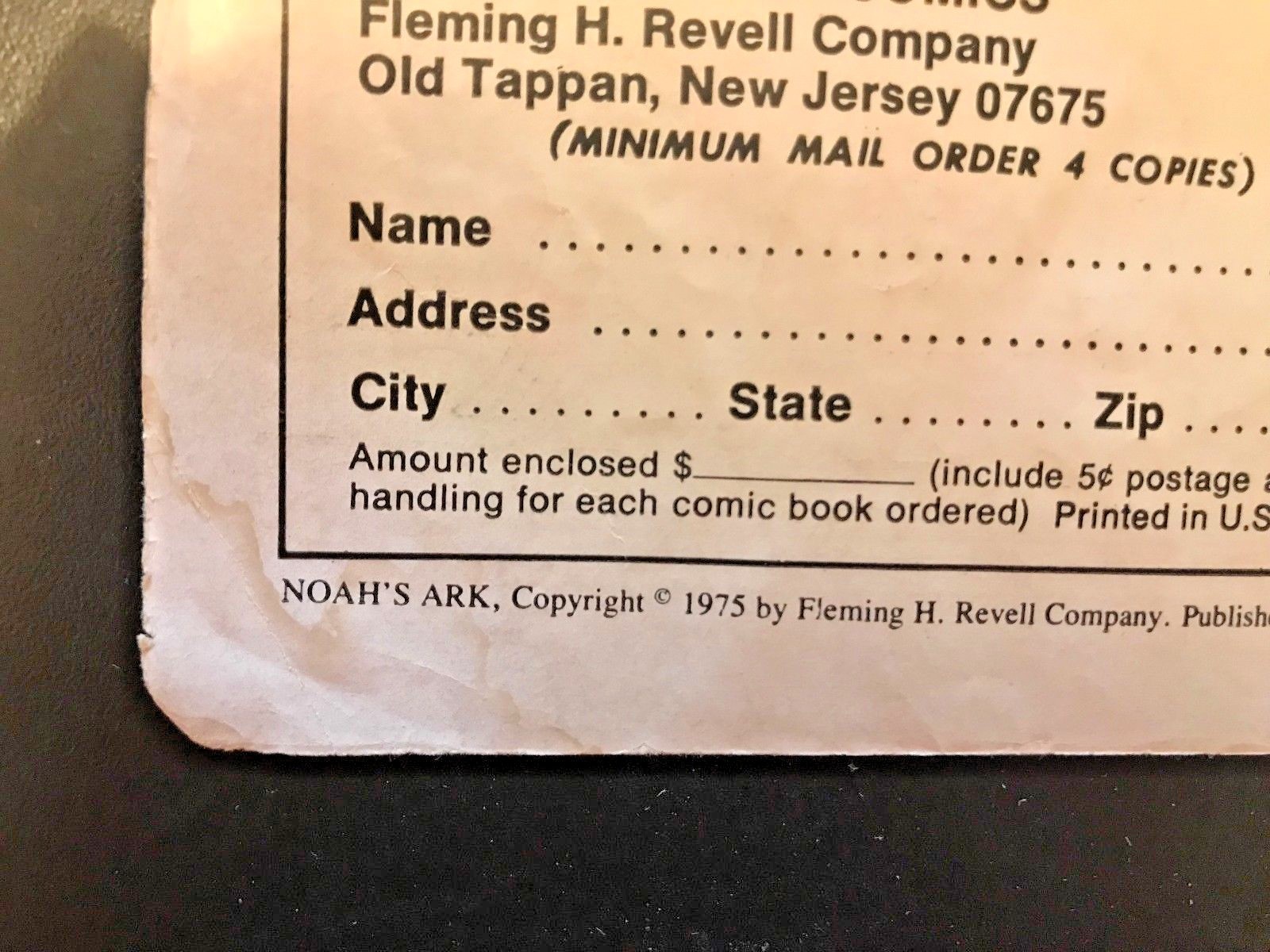 Collector Christian Comic "Noah's Ark" 1975 Rare Flemington Revell | eBay