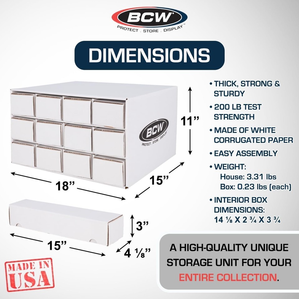 BCW Card House With 12 Card Boxes | eBay