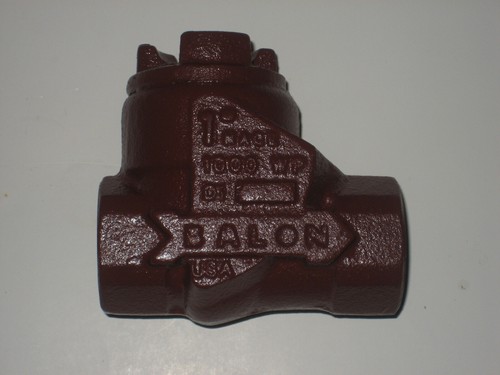 1" Balon Check Valve -Full Port- Ductile Iron-Top Entry- 1000WP NACE 1F ...