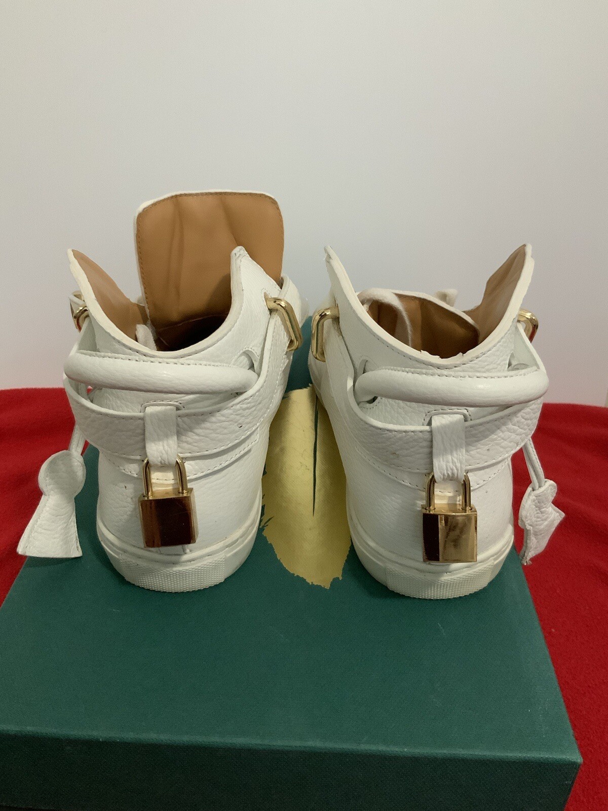 Men’s Buscemi 100MM White Hightop Sneaker #1007SP14 D… - Gem