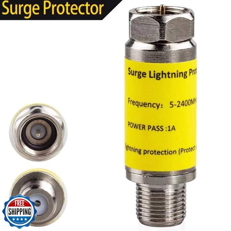 Coaxial Surge Lightning Protector for Cable TV,Surge Protector for TV ...