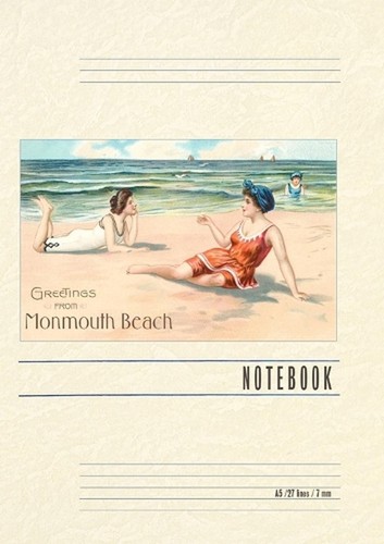 Vintage Lined Notebook Greetings from Monmouth Beach by Found Image ...