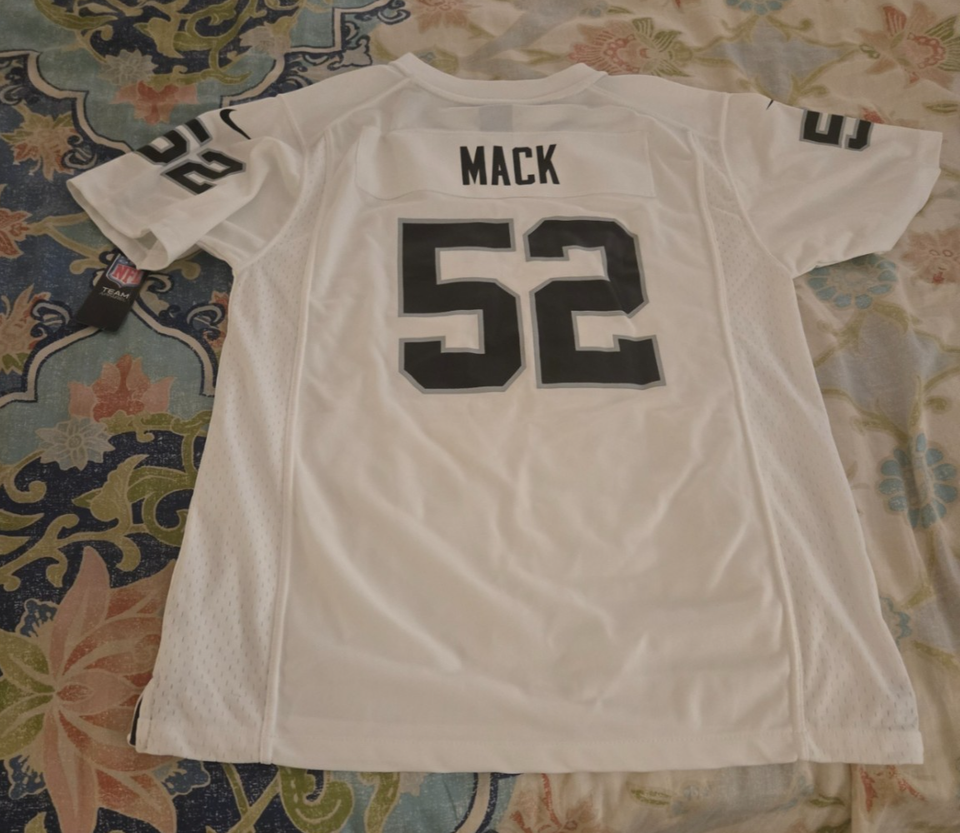 Nike Khalil Mack Las Vegas Raiders #52 NFL Football Jersey Youth XL NWT ...