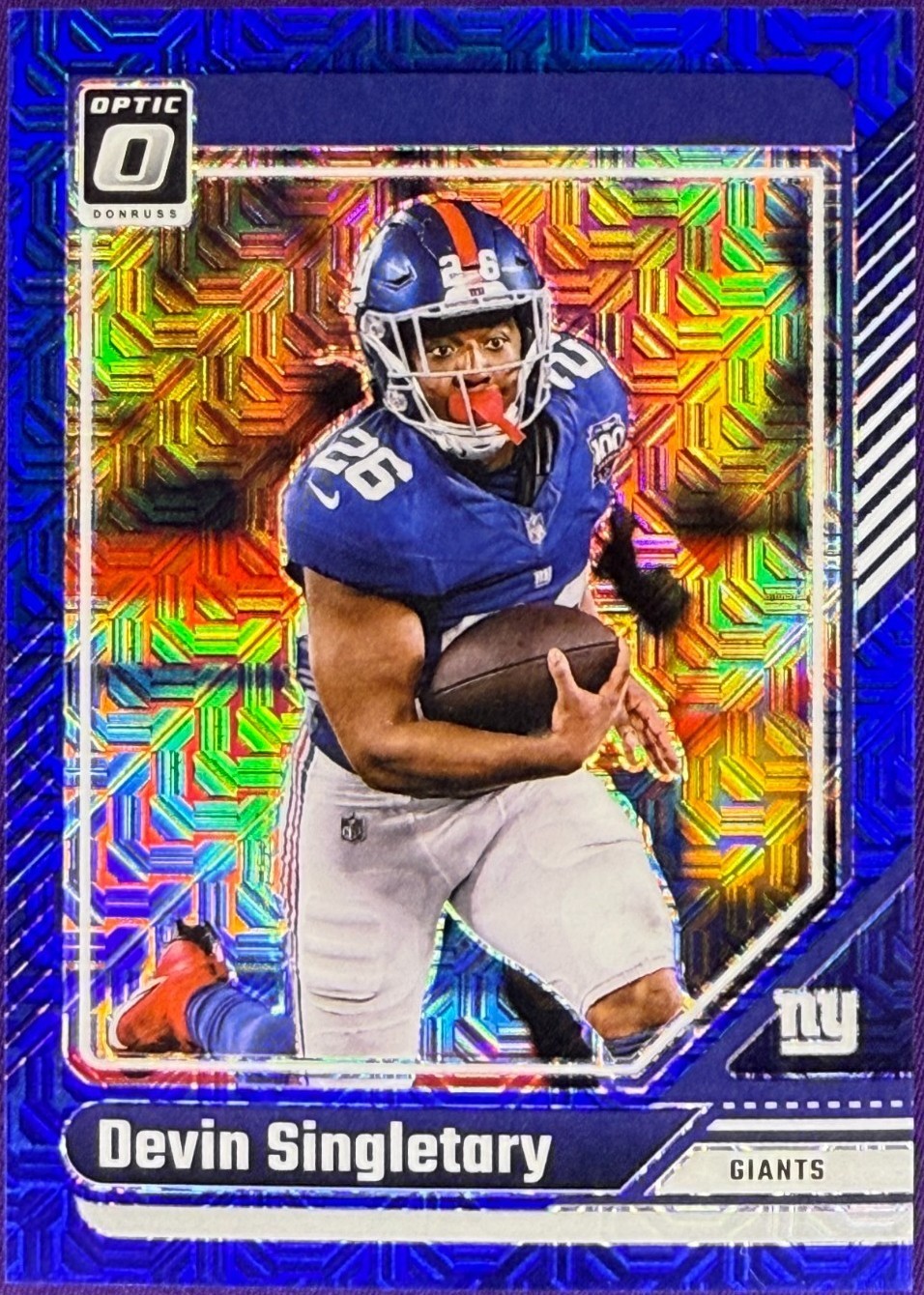 2024 Panini Donruss Optic - Devin Singletary #146 Blue Mojo Prizm /5 ...