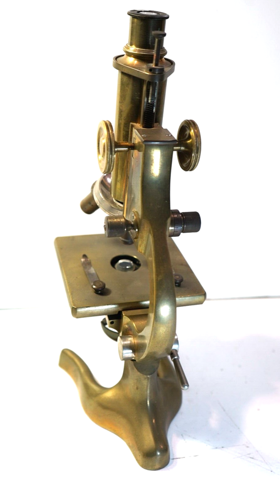 EXC+++ RARE+++ 1888 F. Koristka brass Original Microscopio Microscope ...