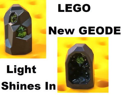 LEGO Rocks Colorful GEODE Clear Translucent Blue Sapphire Gem Stone ...