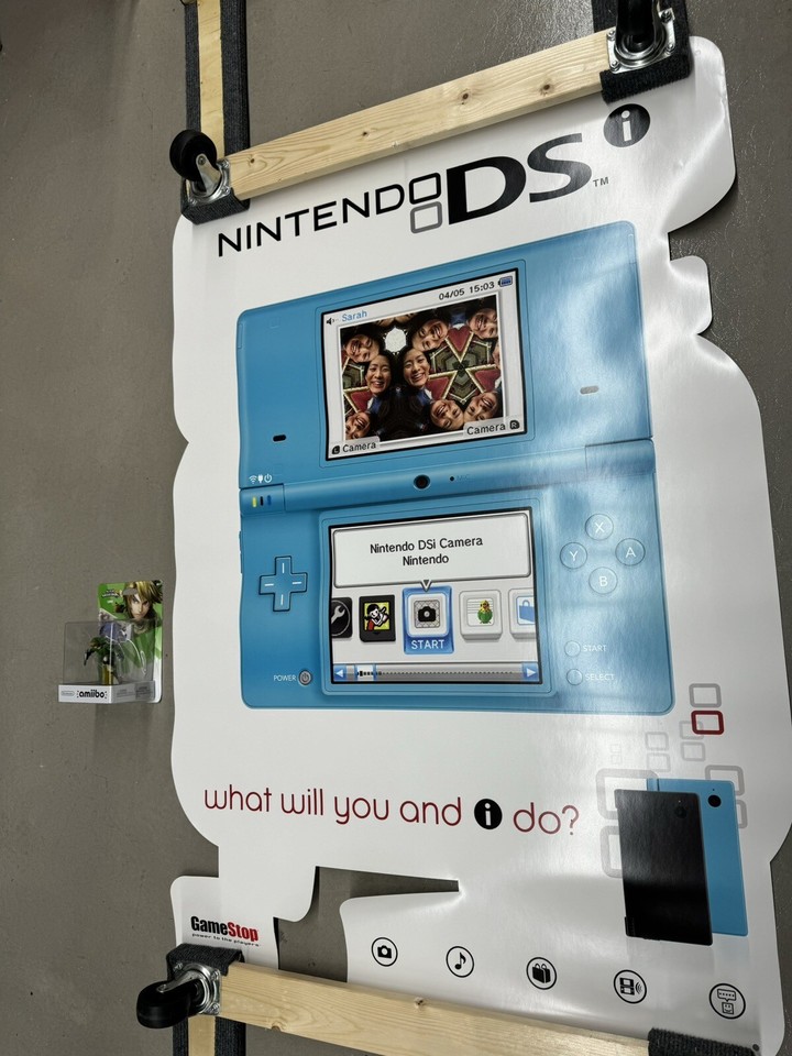 Nintendo DSi Huge Vintage Display Heavy Stock Poster Original Standee ...