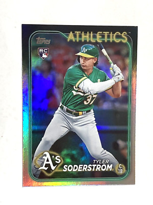 2024 Topps Tyler Soderstrom Foil Rookie Card 324 Athletics | eBay