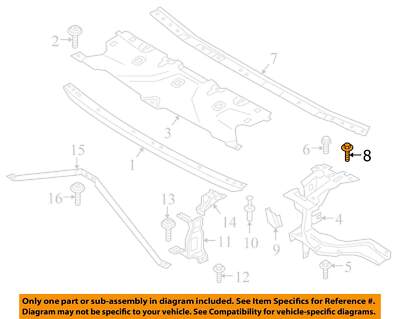BMW OEM 14-24 530e xDrive Radiator Support-Upper Reinf Bolt 07119908006 ...