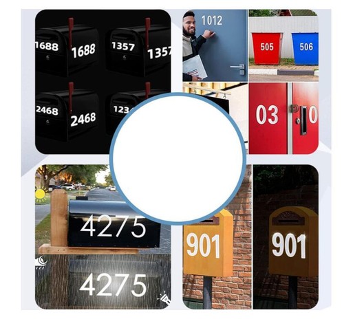 2024 NEW License Plate Number Reflective Invisible Digital Sticker US ...