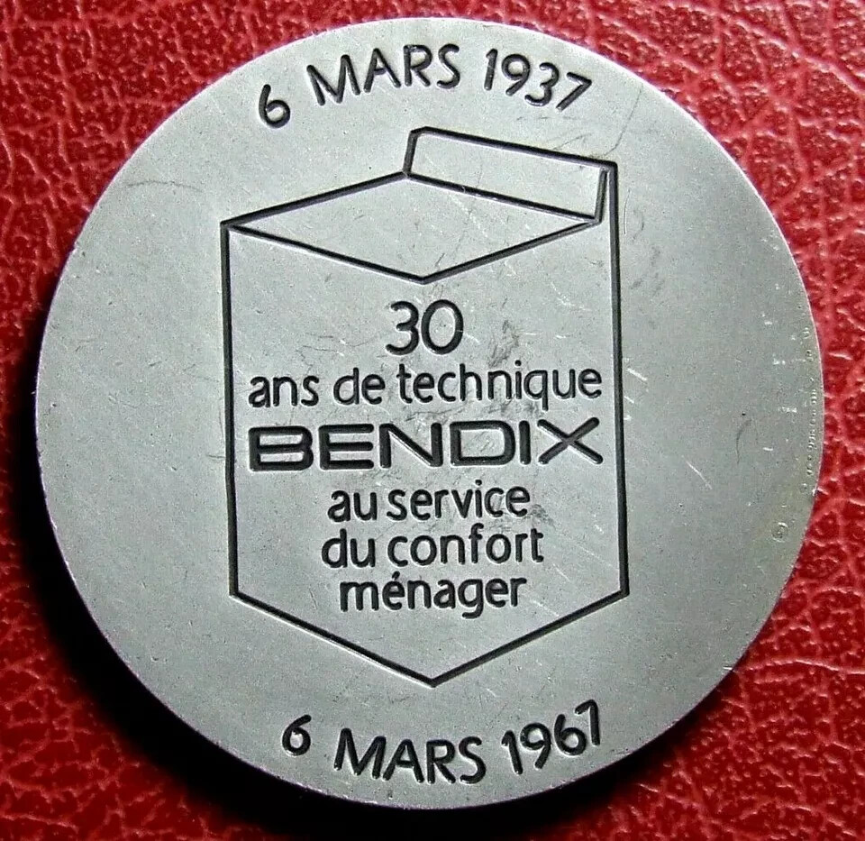 Bendix 1937 First Machine Washing Machine IN The World Medal Silver | eBay