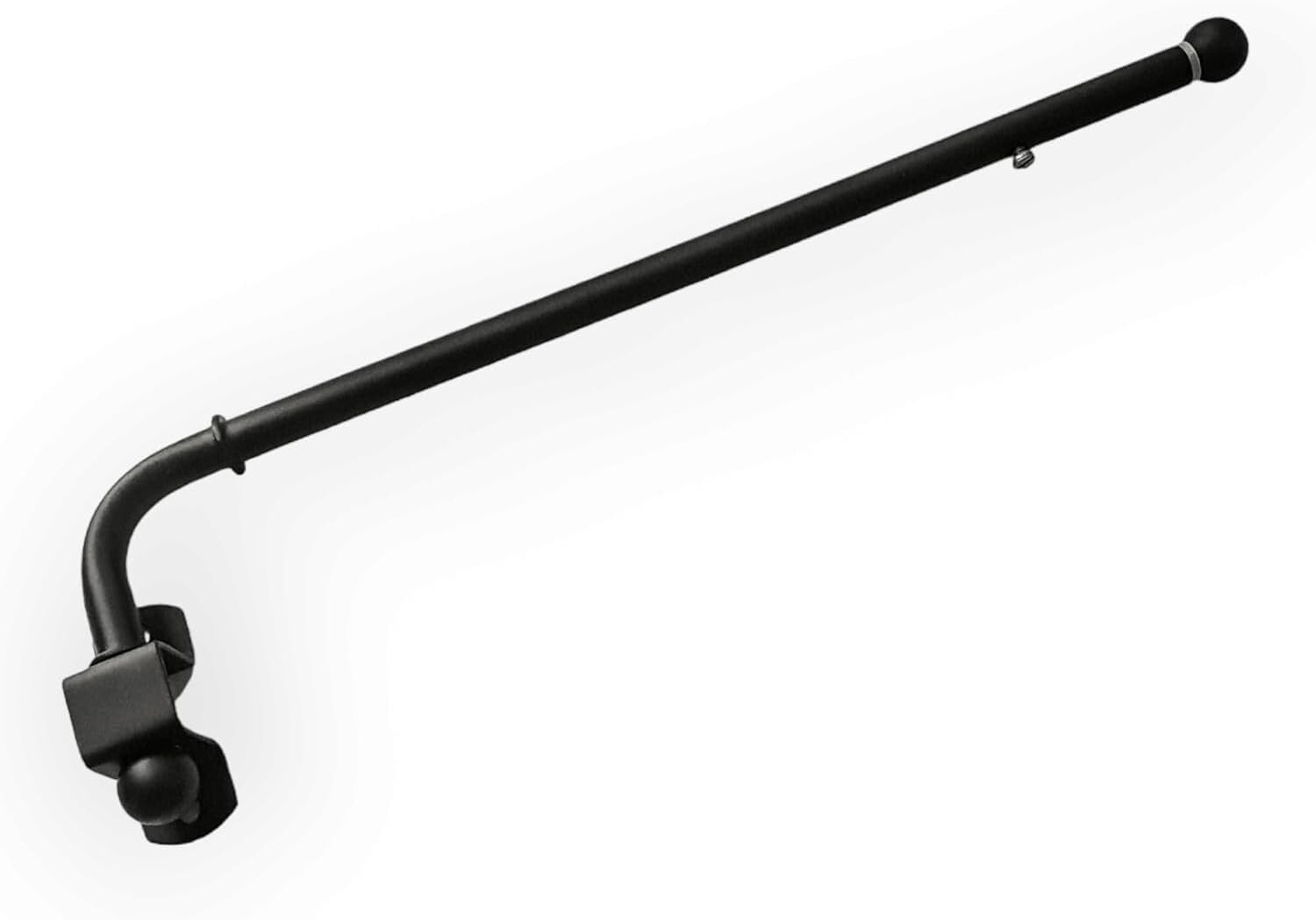 Curtain Drapery Arm Matt Black 30-50cm Adjustable Swing Arm | eBay UK