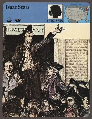 Isaac Sears Story of America Revolution History Card | eBay