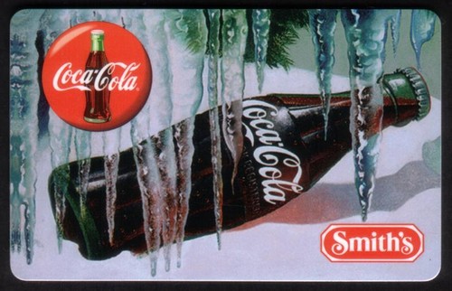 1997 Smith's : Coke Bouteille En Neige - Vue Derrière Glaçons Spécimen ...