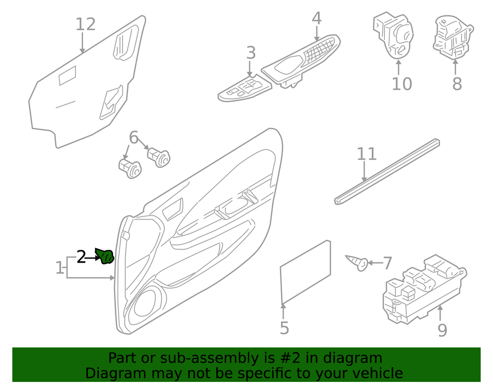 Genuine Nissan Door Trim Panel Clip 01553-09021 | eBay