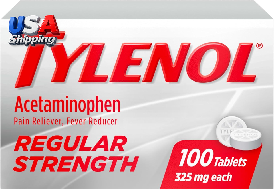 Regular Strength Tablets with 325 Mg of Acetaminophen, Fever Reducer ...