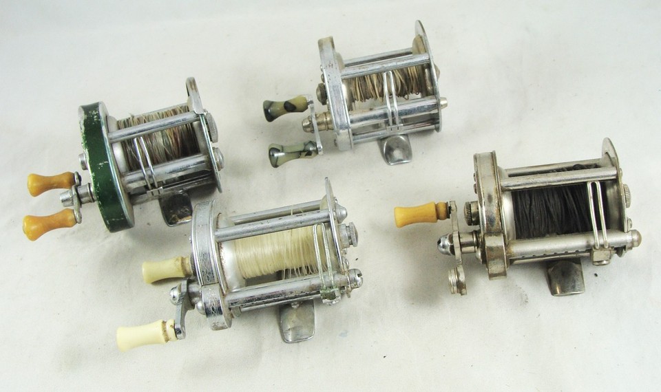 8 Old Vintage Casting Reels - SHAKESPEARE - PFLUEGER - MEISSELBACH | eBay