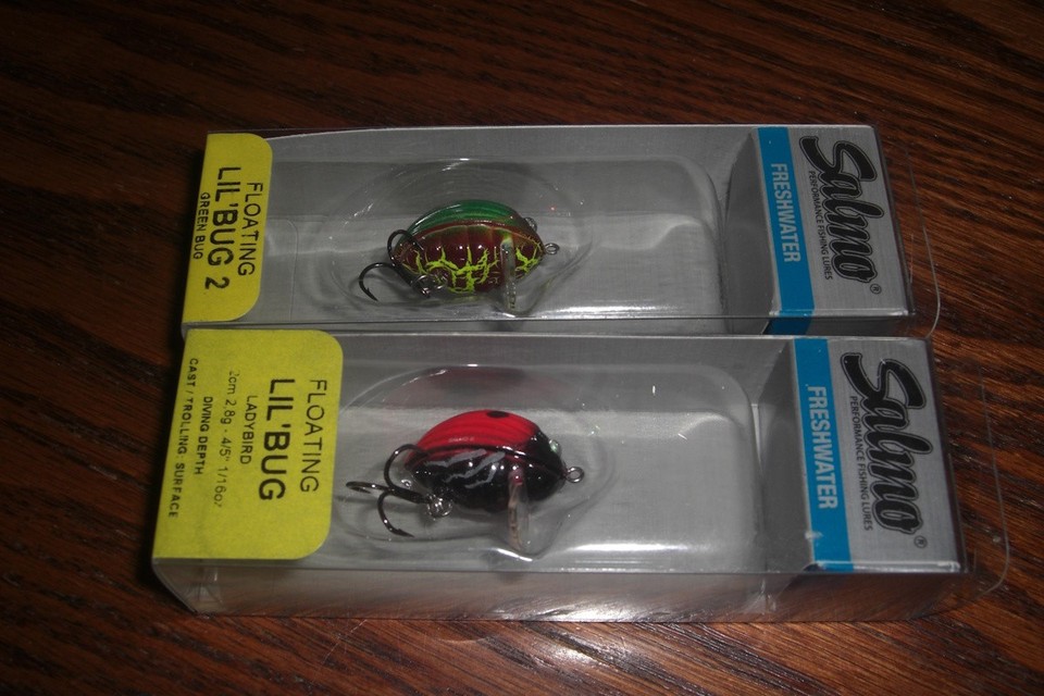 4 Salmo Floating Lil' Bug lures new in packaging by Salmo of Poland | eBay