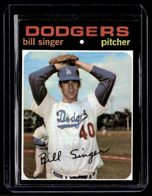 1971 Topps #145 Bill Singer Los Angeles Dodgers EX-MT Baseball Card ...