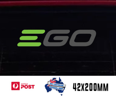 2x Ego Mower Windshield Windscreen Banner Sticker Decal 200mm BLACK ...