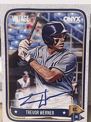 Trevor Werner - 2024 Onyx Vintage Baseball - (AU) Kansas City Royals | eBay
